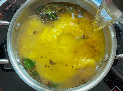 Hesarubele kattu saaru recipe | How to make udupi style kat saru ...