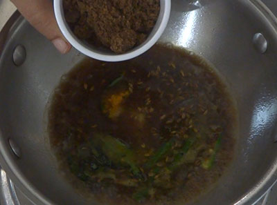 Hunase gojju recipe | How to make tamarind gojju for pongal | Tasty ...