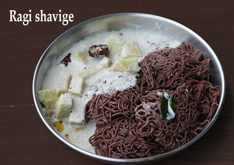 Ragi ottu shavige recipe | How to make ragi idiyappam | Finger millet ...